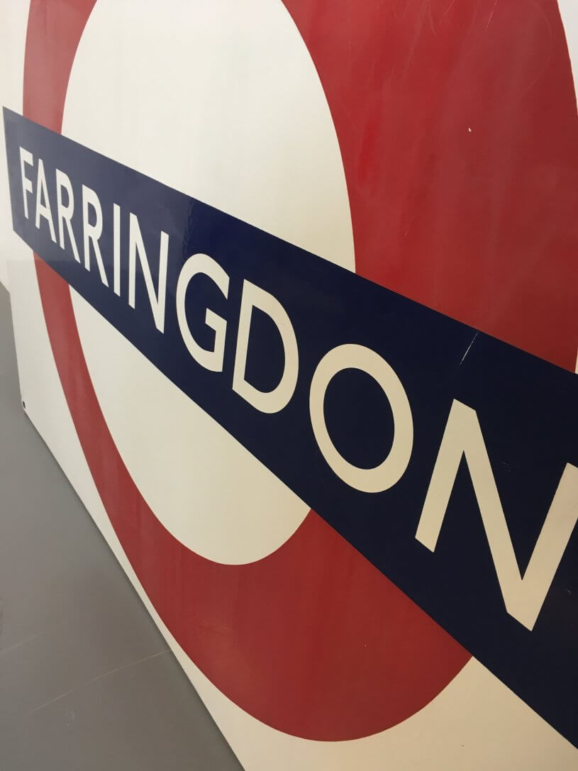 Farringdon Tube Sign - Max Inc